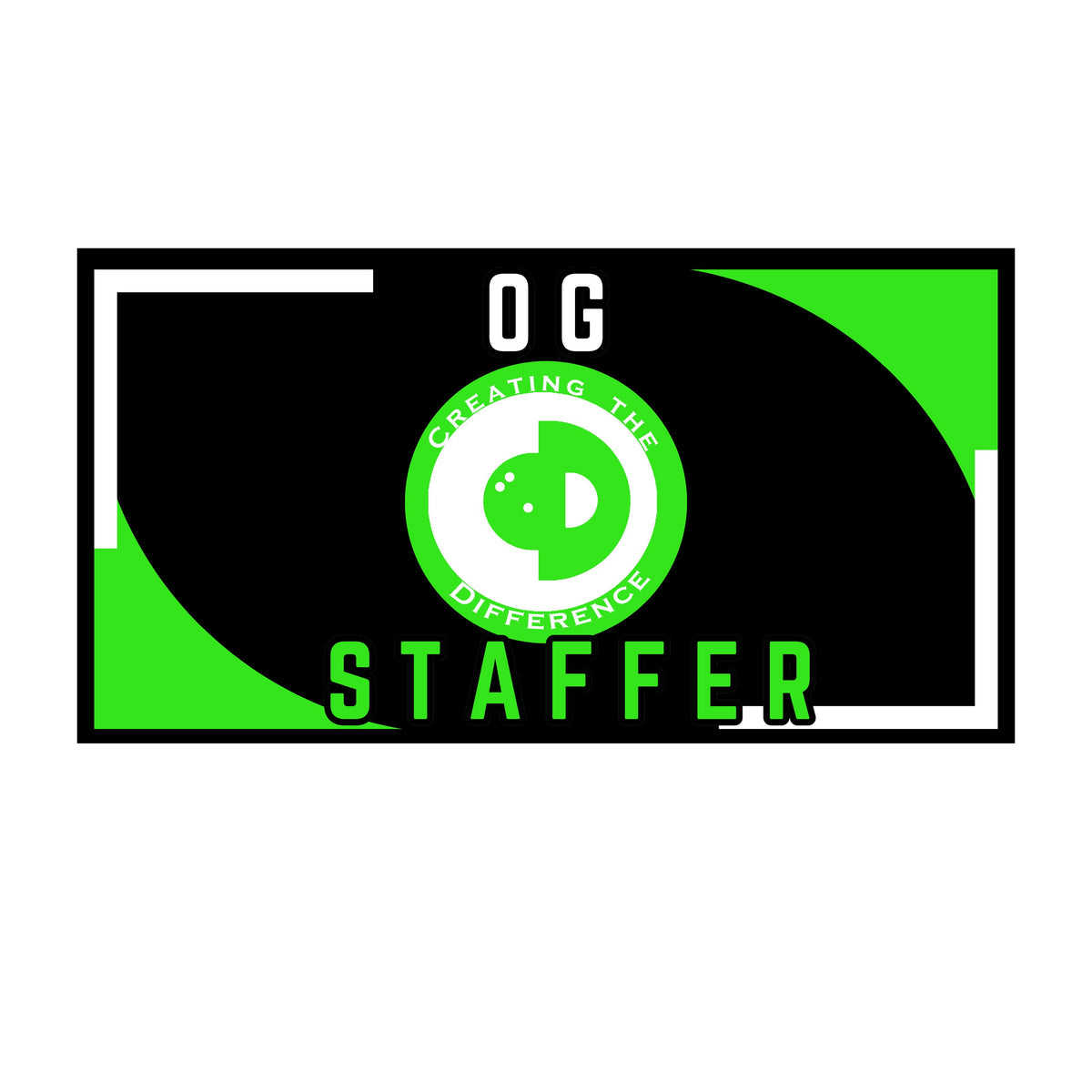 OG STAFF PVC Patch for Creating the Difference Backpack 11 Pro