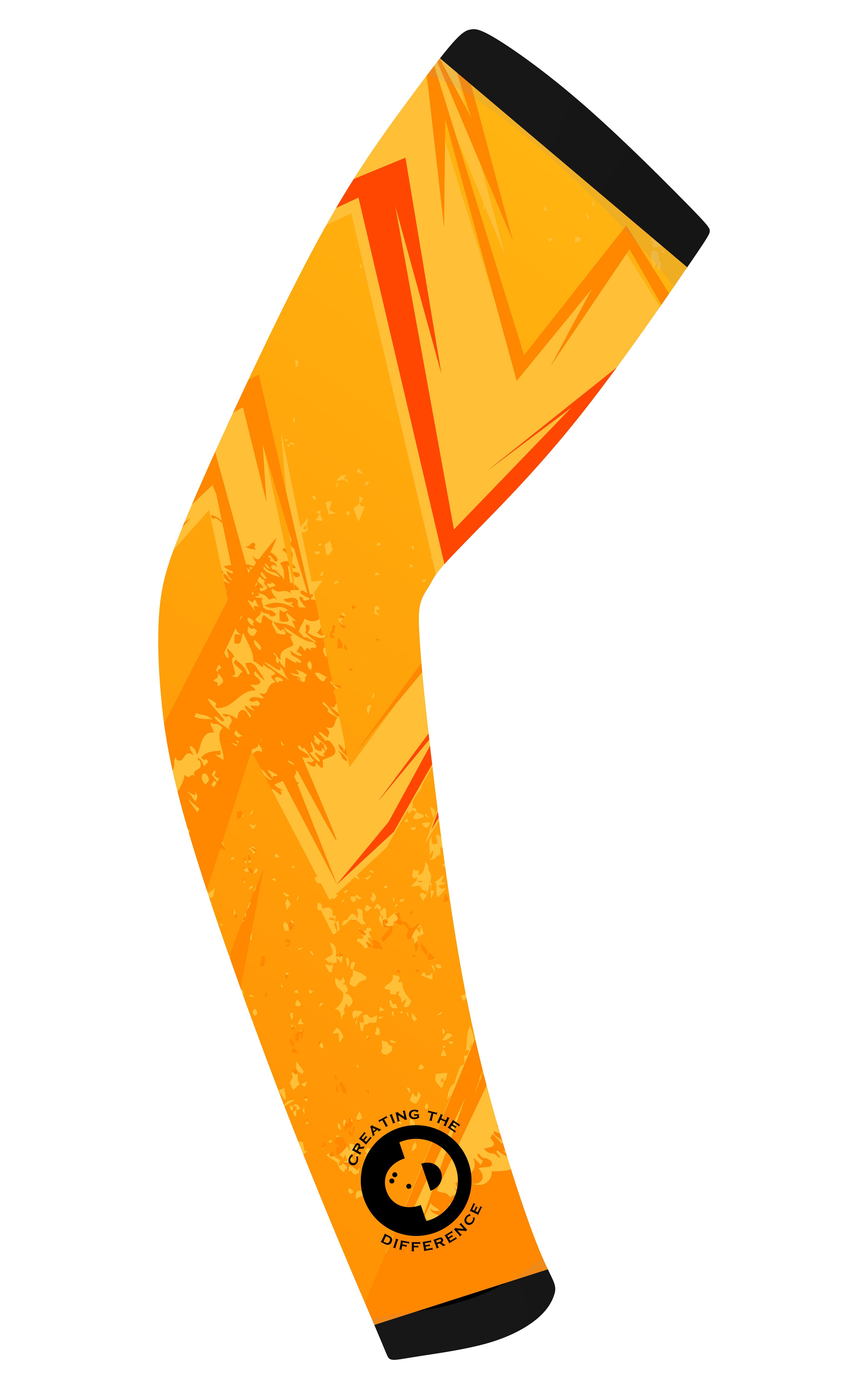 Jagged Orange Strike Sleeve – Creating the Difference